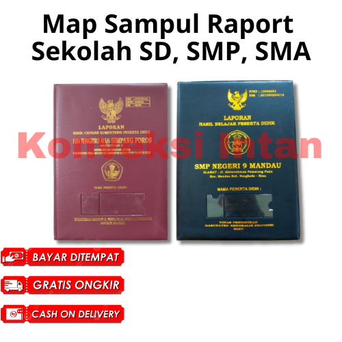 Jual Map Sampul Raport Sekolah SD SMP SMA | Sampul Raport Custom ...