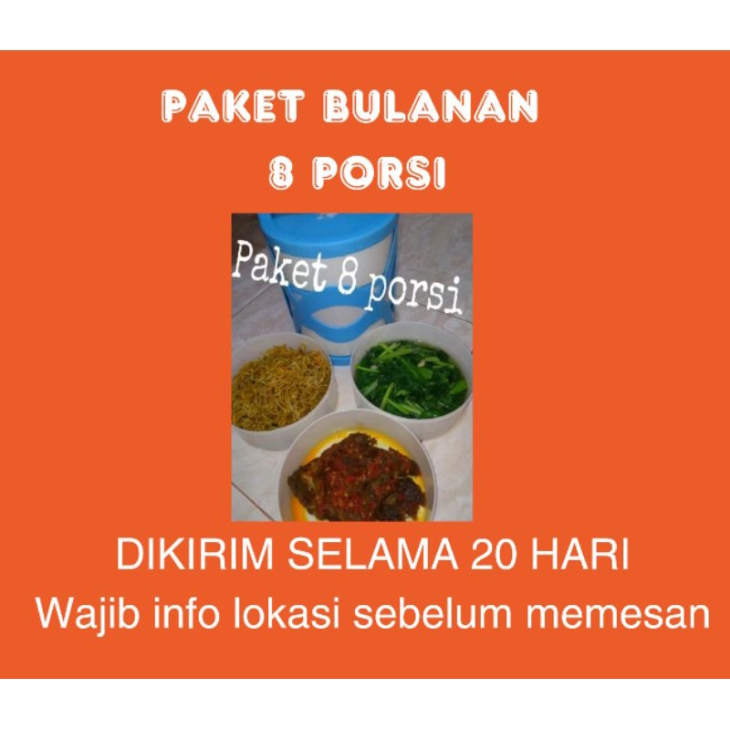 Jual Rantangan 8 porsi bulanan(20 hari) | Shopee Indonesia
