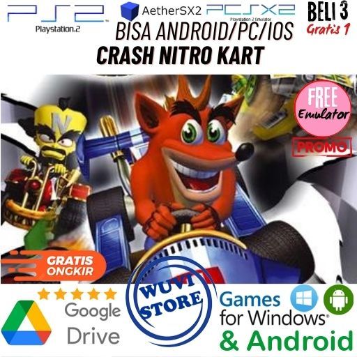 Jual PS 2 Crash Nitro Kart | Bisa di PC / Android / IOS Plus Emulator ...
