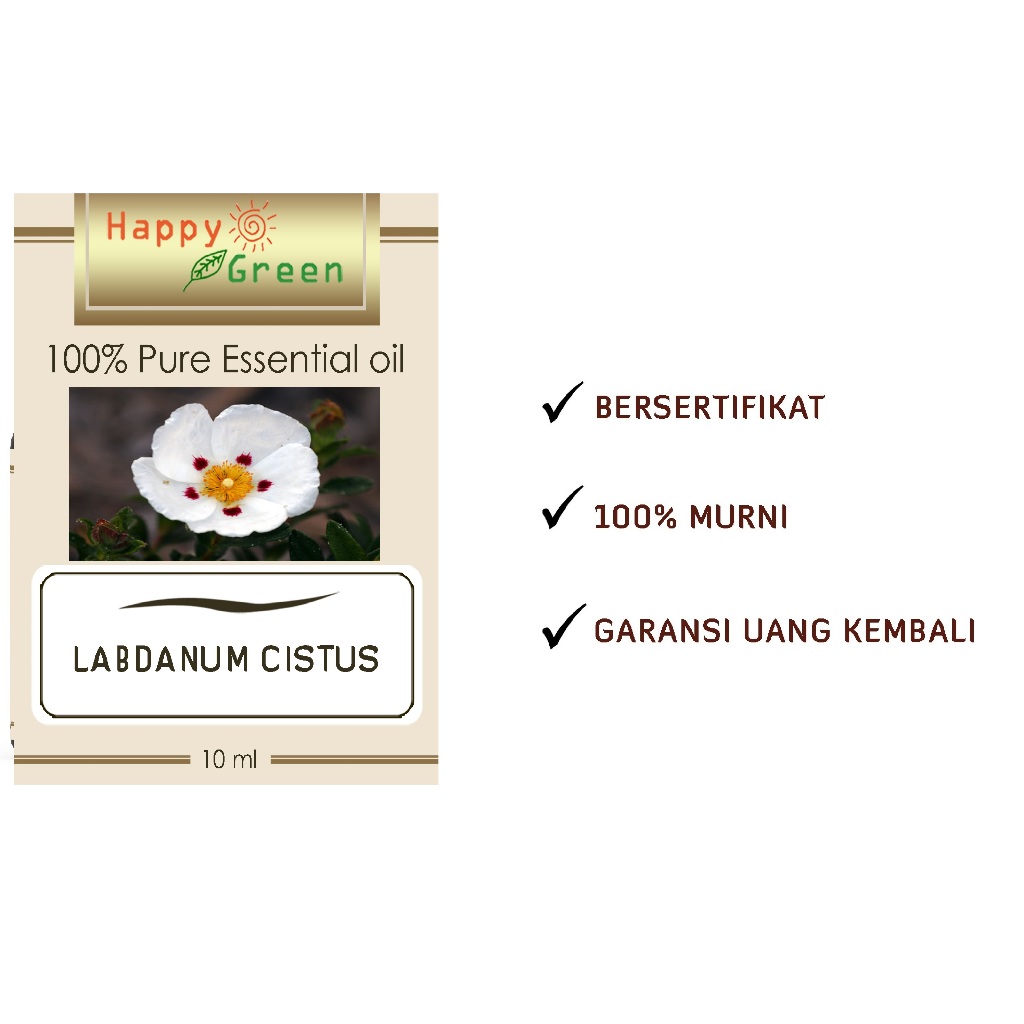 Jual Happy Green Labdanum Cistus Absolute - Minyak Cistus 100% Murni ...