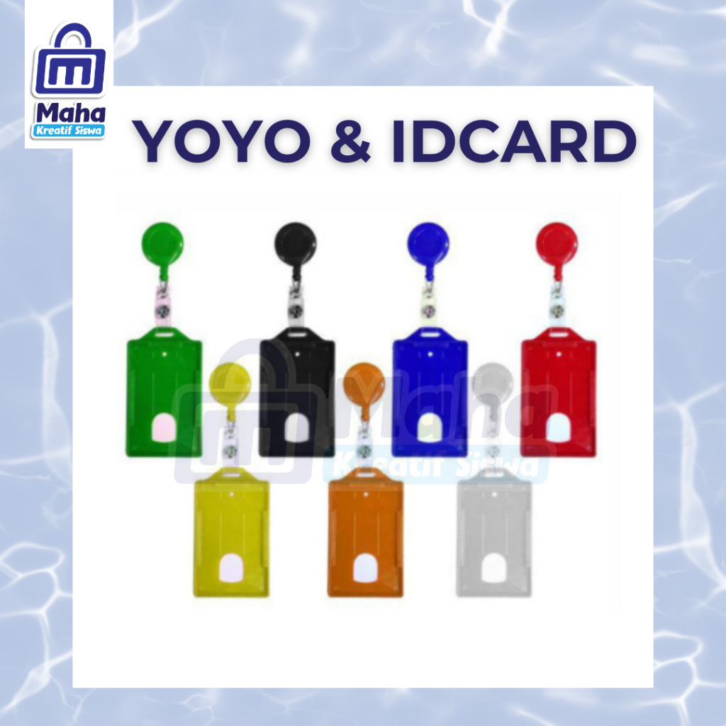 Jual ID CARD YOYO GANTUNGAN HANG TAG NAME TAG 1 SET | Shopee Indonesia