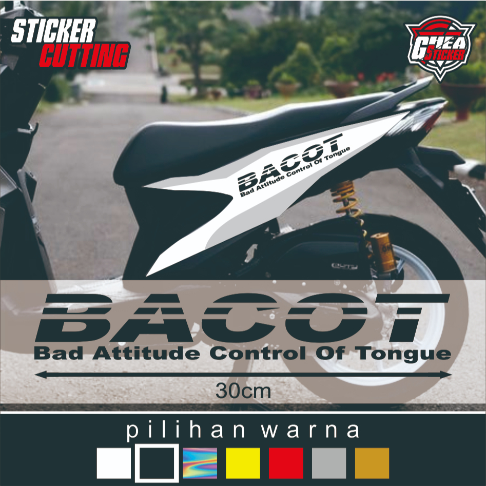 Jual Sticker Cutting BACOT - Stiker Bacot Body Motor - Stiker Racing ...