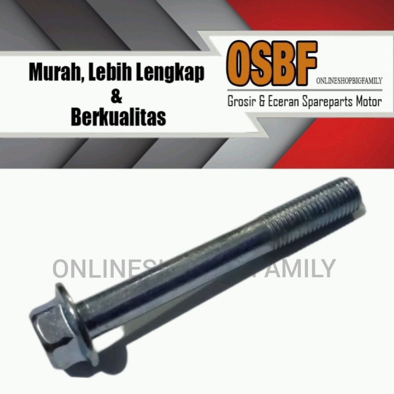 Jual BAUT FLANGE M10X75 (DRAT 14, PANJANG 7,5 CM) | Shopee Indonesia