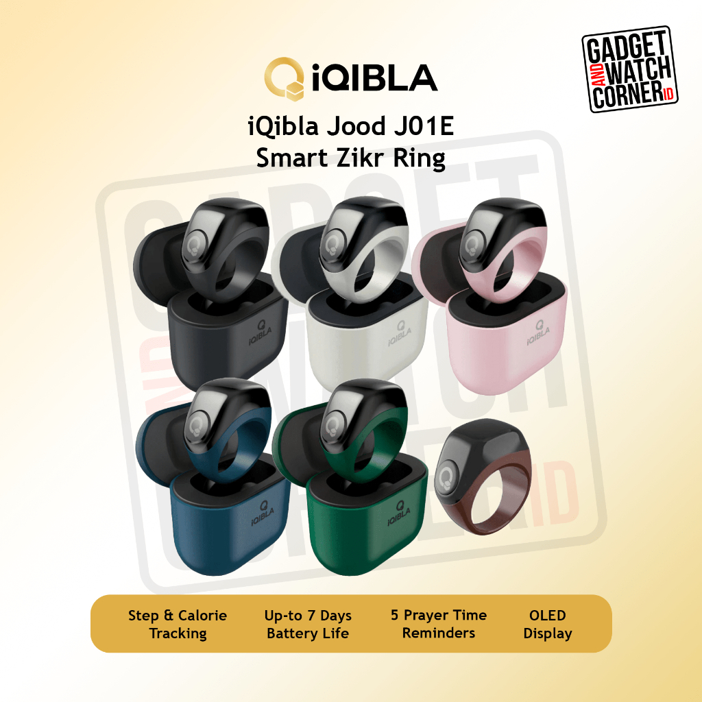 Jual iQibla Zikr Smart Ring JOOD J01E Cincin Zikir Tasbih Muslim ...