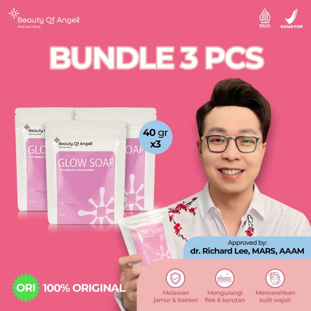 Jual BEAUTY OF ANGEL Dr RICHARD LEE APPROVED GLOW SOAP 3 PCS Sabun ...