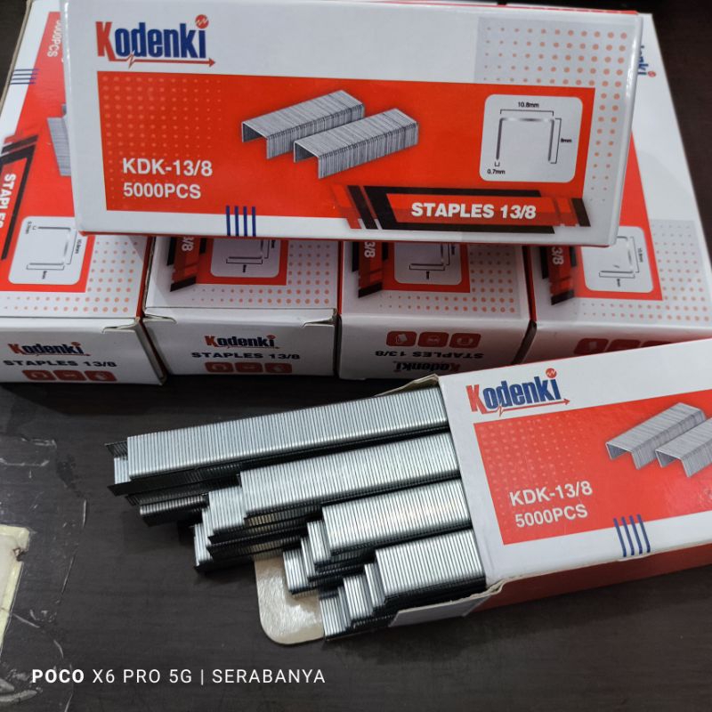 Jual KODENKI MATA ISI STAPLES 13/8 KDK / 8 MM 8MM isi 5000pcs / ISI ...