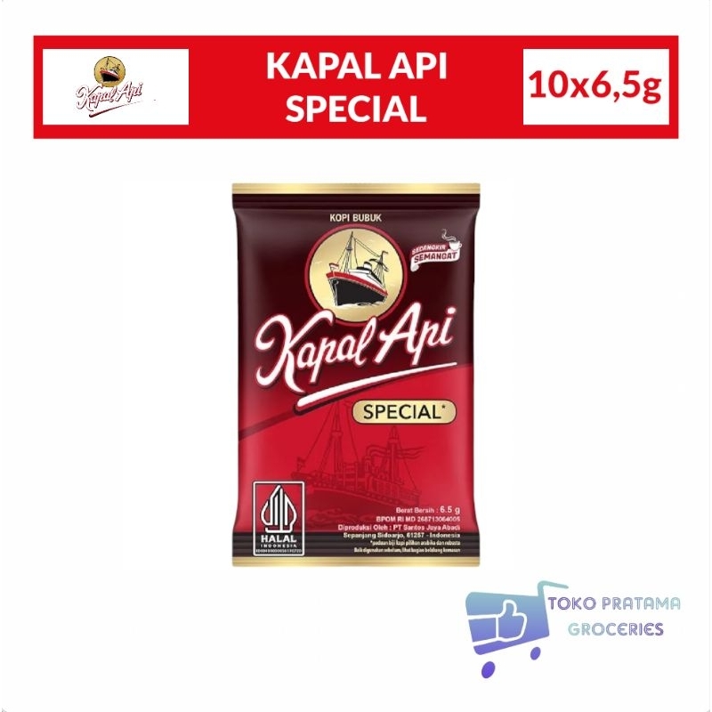 Jual KAPAL API KOPI BUBUK SPECIAL 10x6g | Shopee Indonesia
