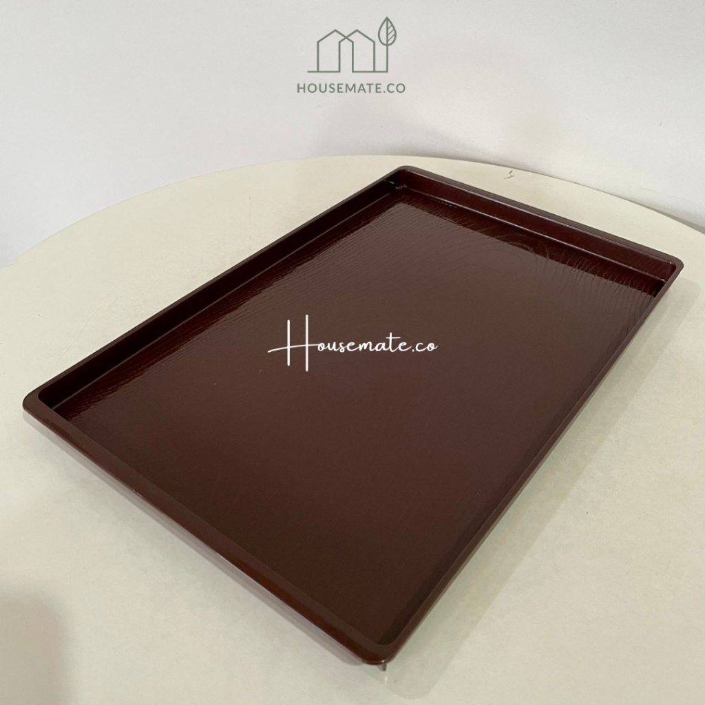 Jual Nampan Saji Hotel Tray Bulat Kotak Makanan Persegi Baki Plastik ...