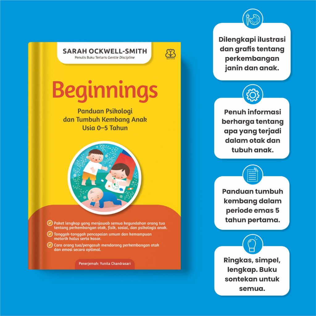 Jual [Mizan] Beginnings : Panduan Psikologi dan Tumbuh Kembang Anak Usia 0-5 Tahun - Sarah ...