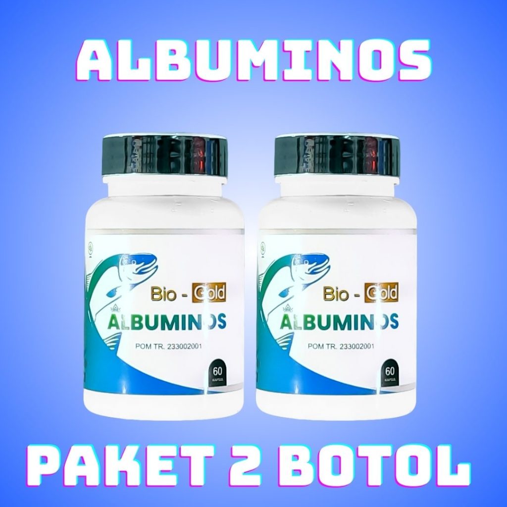 Jual ALBUMINOS Paket 2 Botol Kapsul Ekstrak Ikan Gabus Kutuk Channa Striata 60 Kapsul BPOM ...
