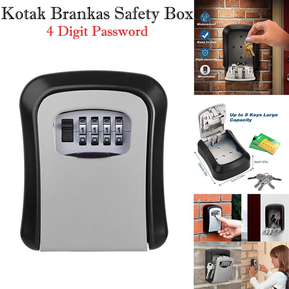 Jual Brankas Dinding Security Safety Box Tempel Tembok Password Angka 4 ...