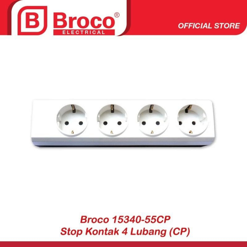 Jual Stop Kontak/Lubang Colokan 4 Broco Tahan Panas | Shopee Indonesia