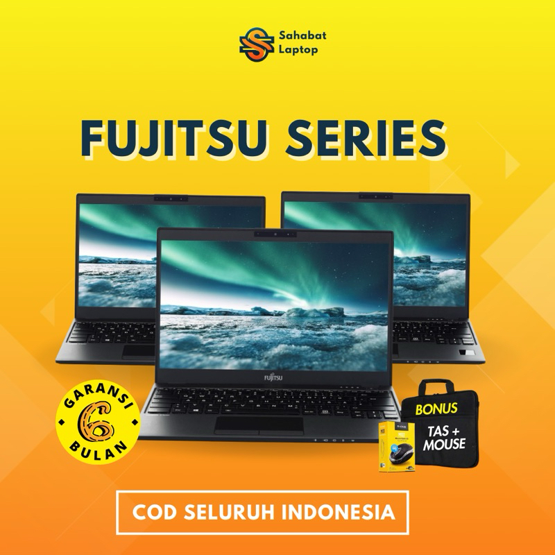 Jual Laptop Fujitsu Core i5/i7 RAM 8GB SSD 256GB Original Bergaransi ...