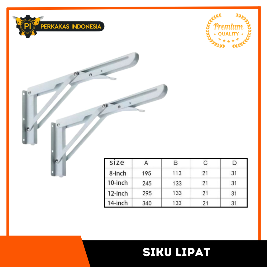 Jual Siku Lipat 20cm SET 2Pcs Siku Besi Lipat Stainless Siku Ambalan ...
