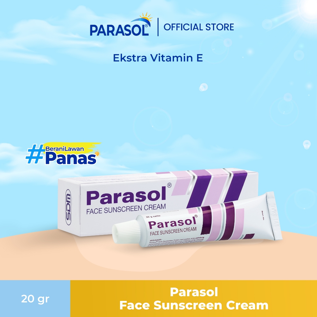 Jual Parasol Cream Wajah 20 gr [ Sunblock Parasol Water Resistant Tabir ...