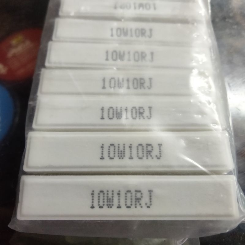 Jual RESISTOR KAPUR 10 WATT 10 OHM R 10W 10OHM | Shopee Indonesia