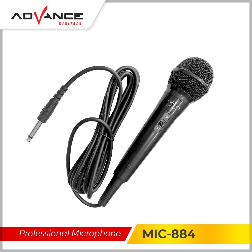 Jual Advance Mic Karaoke Profesional Dynamic Microphone Mic Kabel MIC ...