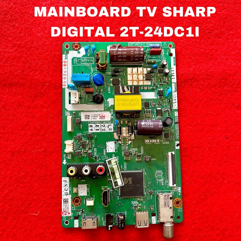 Jual MB MAINBOARD MOTHERBOARD TV SHARP 2T C 24DC1I 2TC24DC1I 24DC1I ...