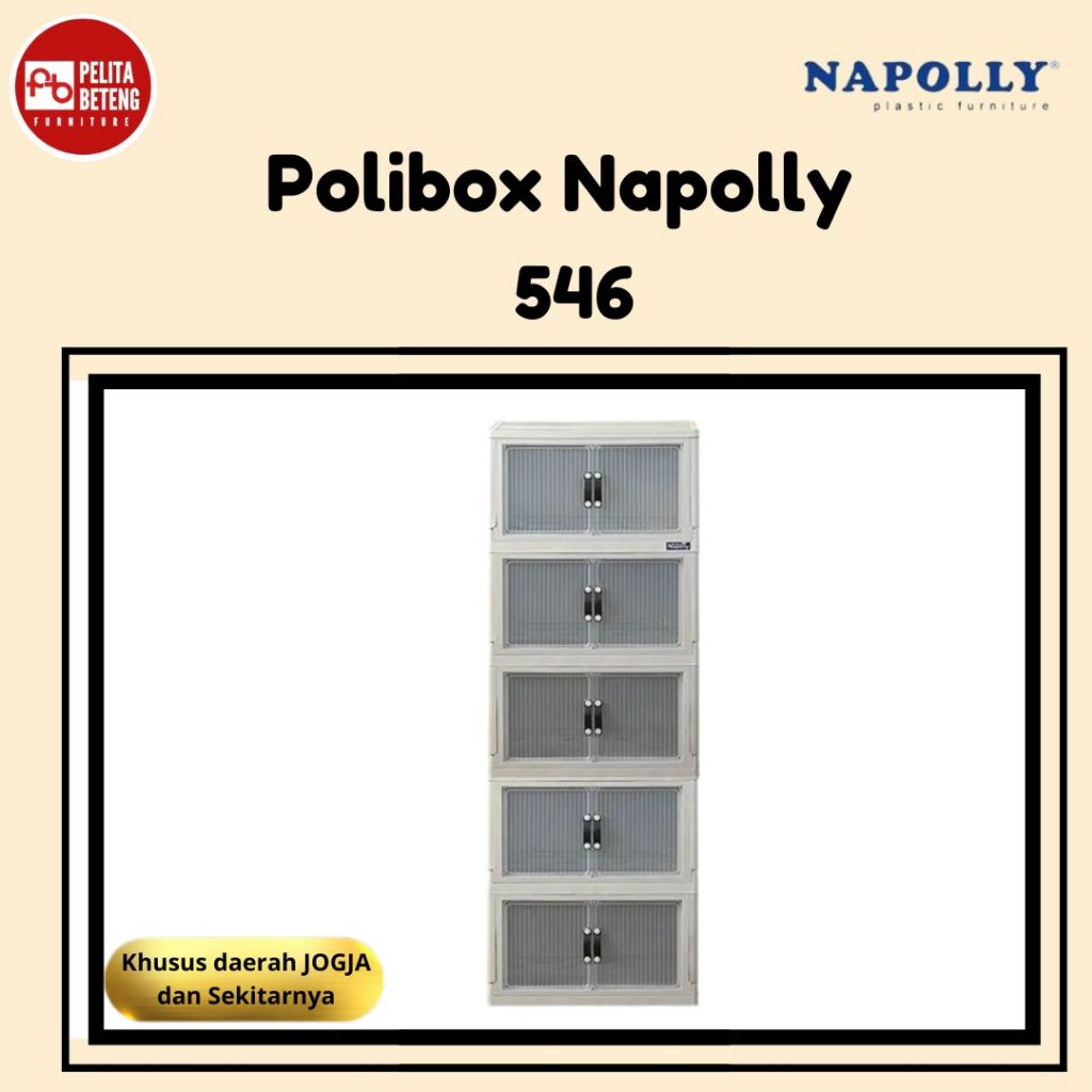 Jual Napolly Lemari Plastik Susun 5 Polibox 546 | Shopee Indonesia