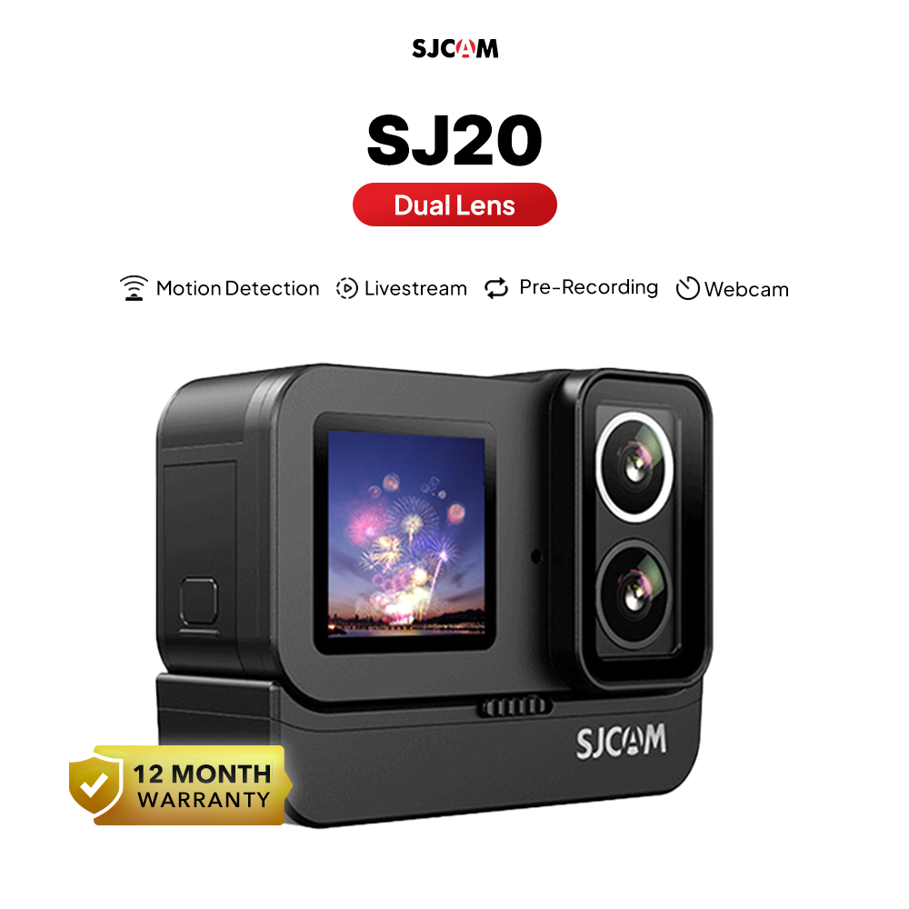 Jual SJCAM SJ20 Dual Lens Dual Screen Dedicated Lenses Low Light Video ...