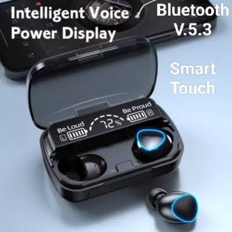 Jual Headset Bluetooth TWS Earphone M10 Digital Indicator V5.1 Wireless mega bass | Shopee Indonesia