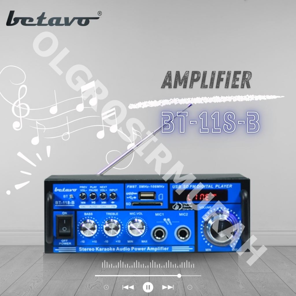Jual AMPLI MINI BETAVO BT 118 B PROFESSIONAL AMPLIFIER Bluetooth ...