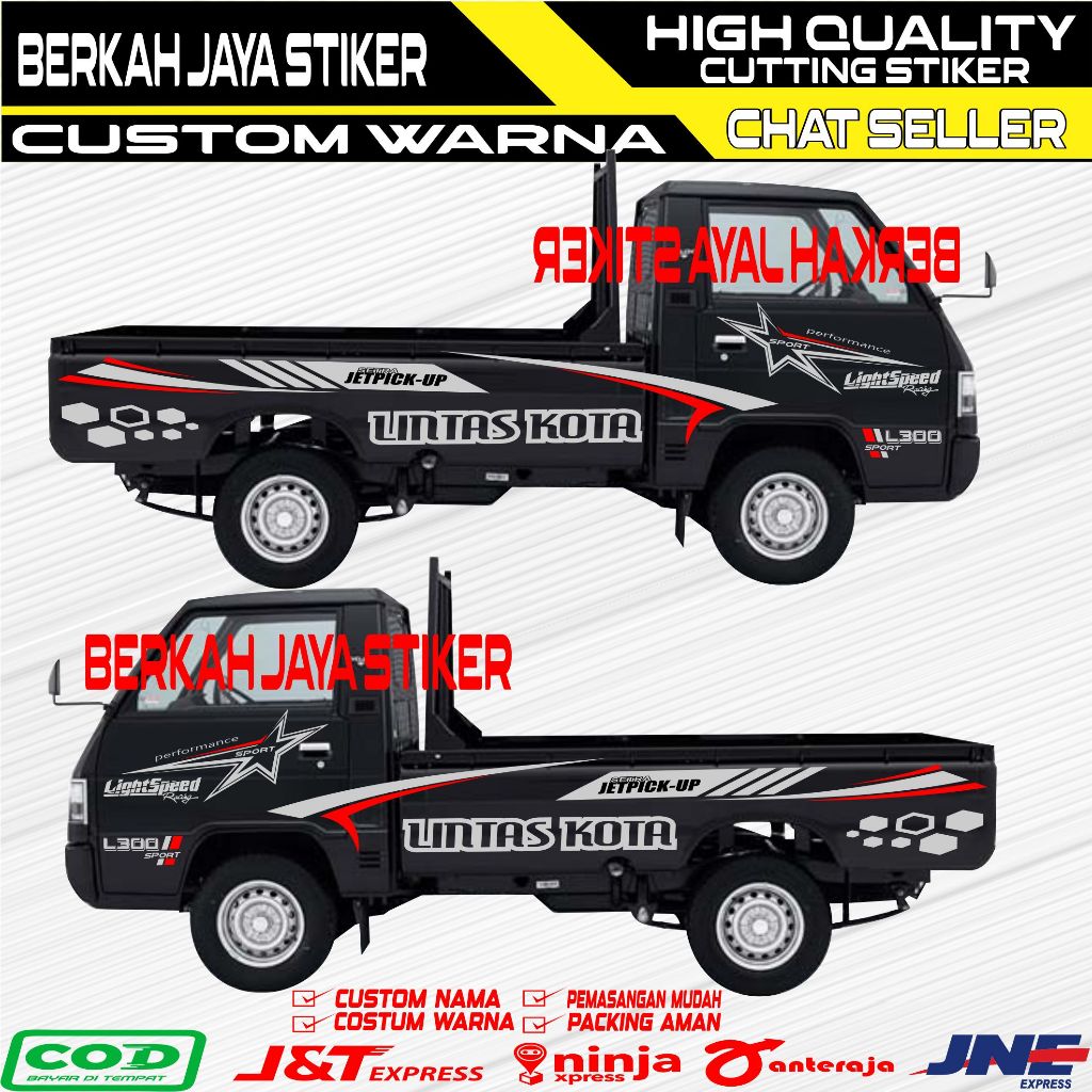 Jual Stiker cutting mobil l300 cutting stiker mobil pick up l300 ...