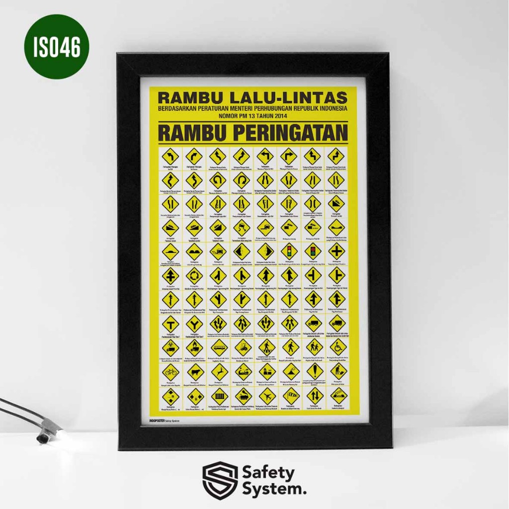 Jual Poster K3 Keselamatan Kerja Safety Rambu Lalulintas Pm13 2014 ...