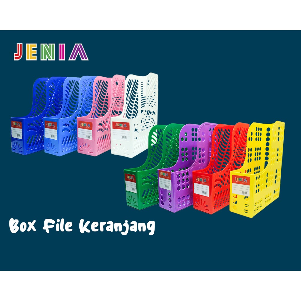 Jual Box File Plastik / Box file keranjang Jenia / Box File Organizer Jenia Media Kita Banyak ...