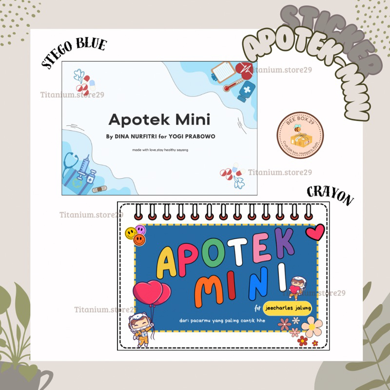 Jual STICKER APOTEK MINI LUCU BISA REQUEST DESIGN | Shopee Indonesia
