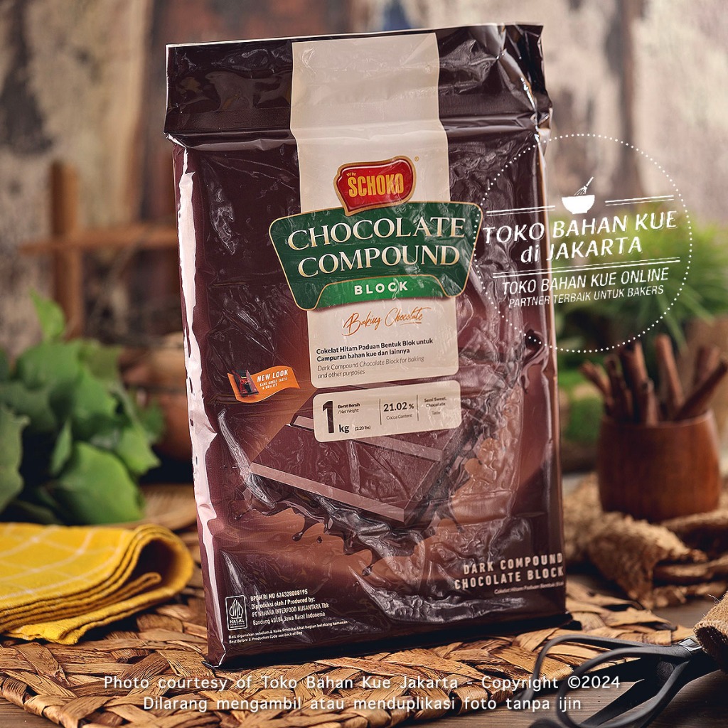 Jual Schoko Dark Compound Grande 1kg Chocolate Baking Cokelat Batang ...