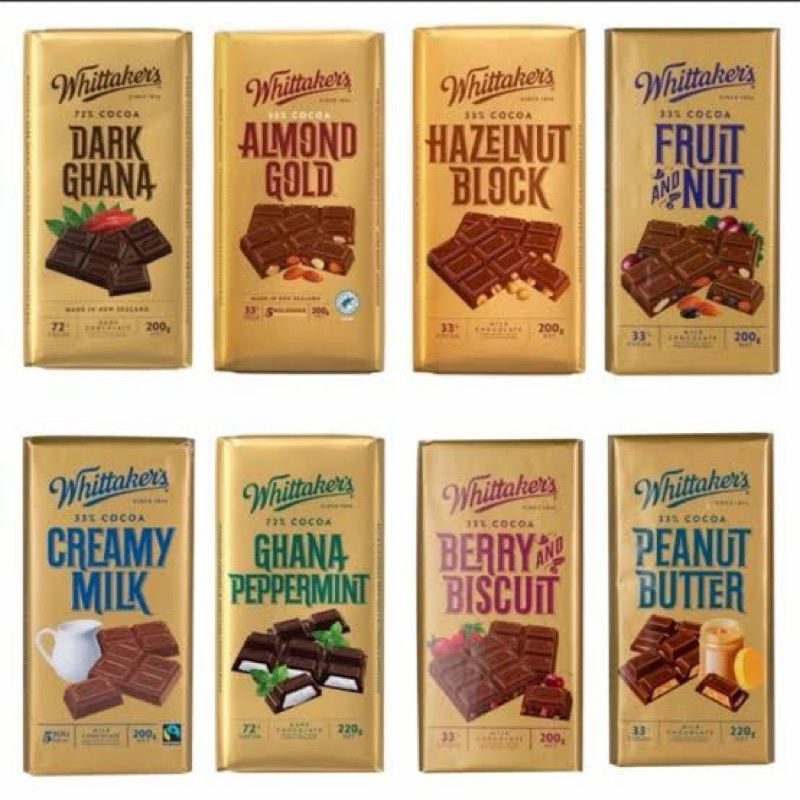 Jual WHITTAKER’S WHITTAKERS Chocolate Bar original chocolate snack ...