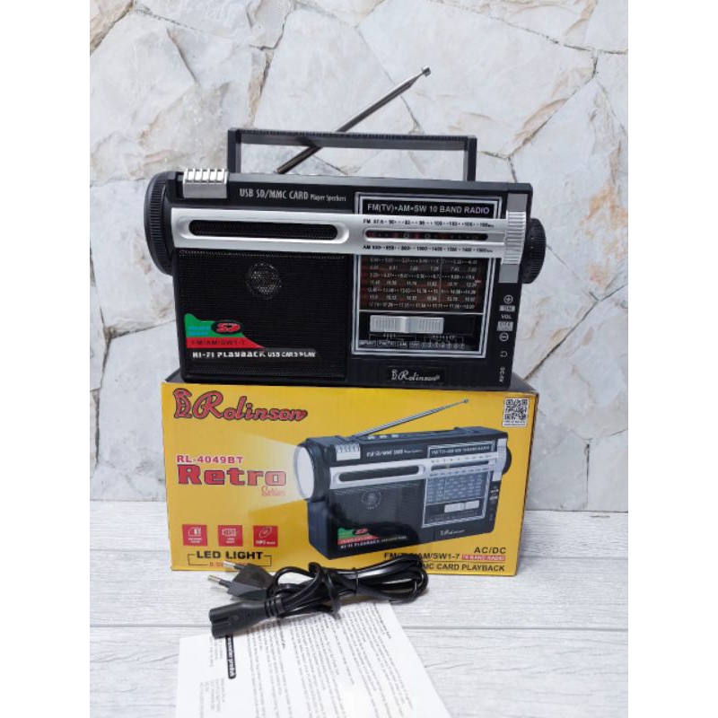 Jual Radio jadul RETRO AC/DCFM(TV)/AM/SW1-7 10BAND RADIO USB/SD/MMC ...