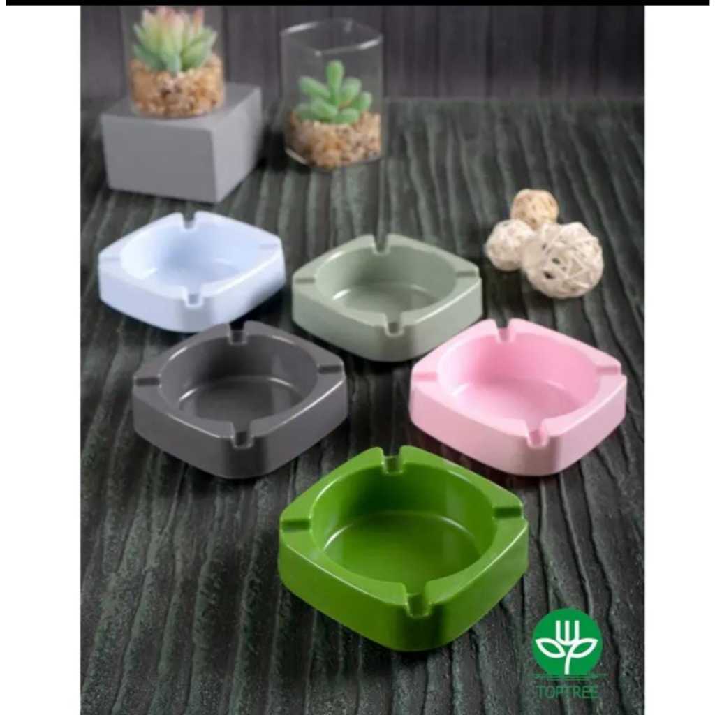 Jual Asbak Melamin Aesthetic Asbak Persegi Murah Anti leleh Asbak Cafe ...