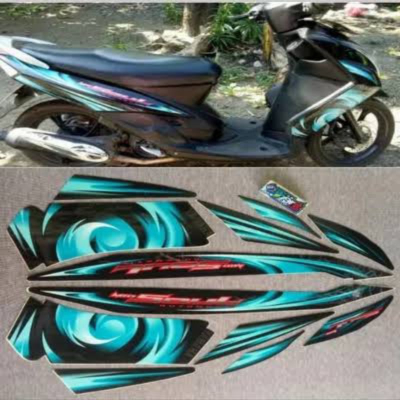 Jual Lis les polet sticker strip stripping stiker setiker motor Yamaha ...