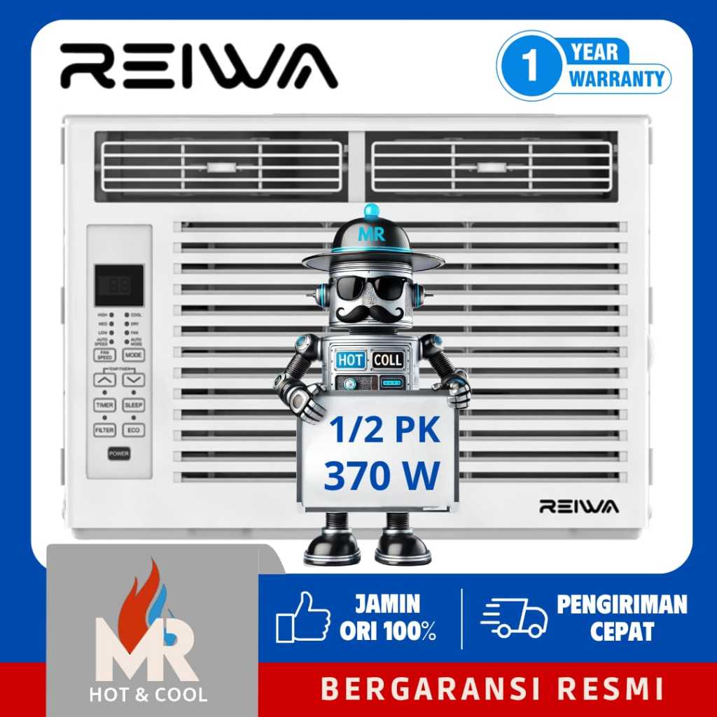 Jual REIWA AC Window 1/2 PK CW-0501RA 0,5 PK | Shopee Indonesia