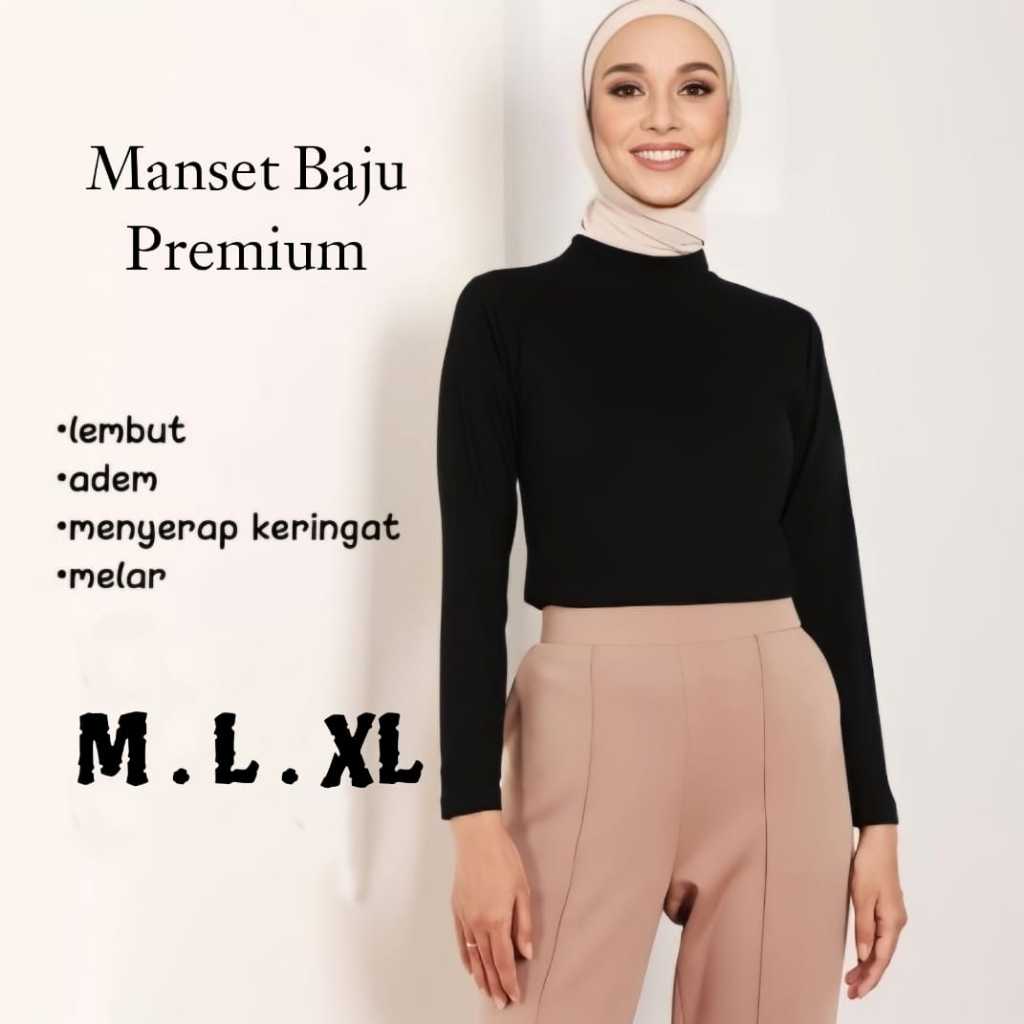 Jual Manset Baju Inner Polos Lengan Panjang Bahan Spandek Rayon Premium ...