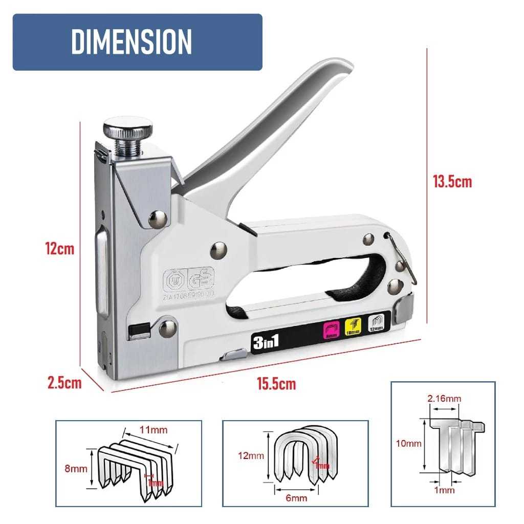 Jual ORIGIN OTM 11 / Stapler Tembak Kayu / Gun Tacker 3 in 1 Alat ...