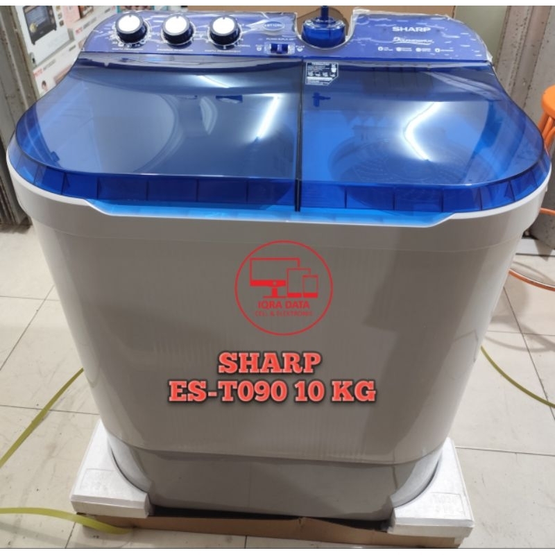 Jual Mesin Cuci Sharp 10 Kg 2 Tabung EST-1090 Low Watt Garansi Resmi 3 ...