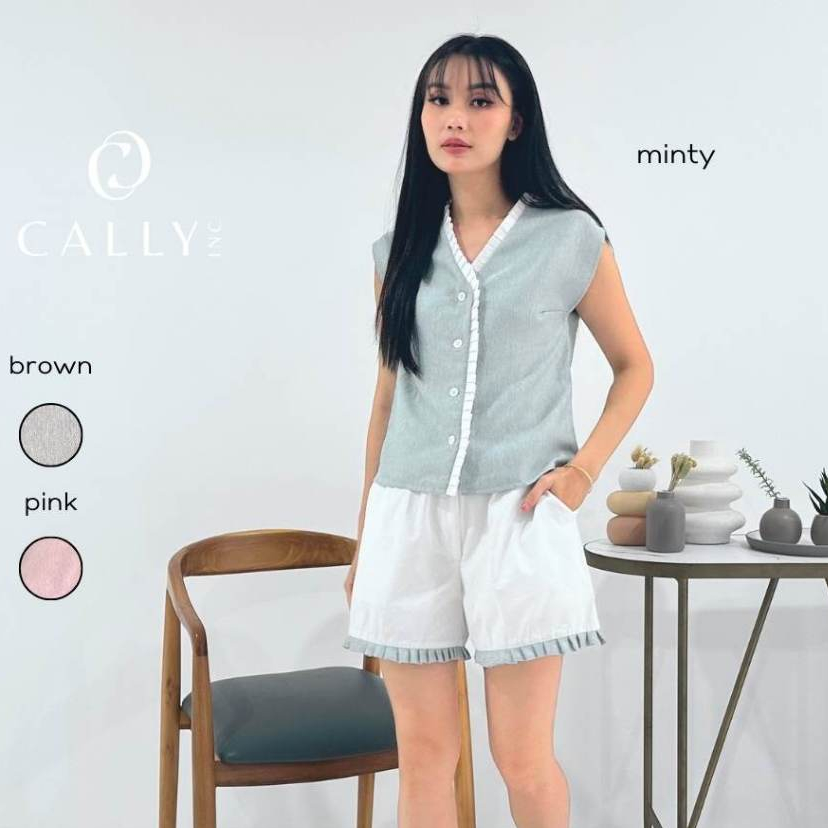 Jual CALLY.INC | Setelan Wanita Kekinian Atasan Wanita Korea Style Crop ...