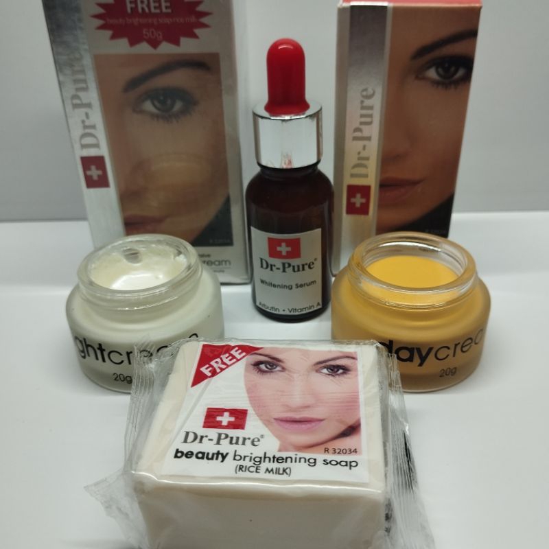 Jual Dr-pure set cream night & day 4in1 whitening serum | Shopee Indonesia