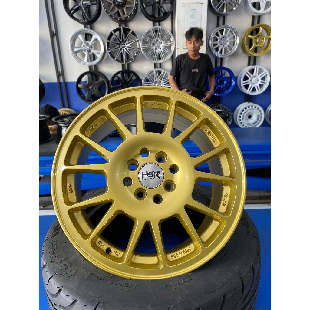 Jual VELG HSR TERMURAH FE02 HSR R16X7 H8X100-114,3 ET42 GOLD COCOK BUAT ...