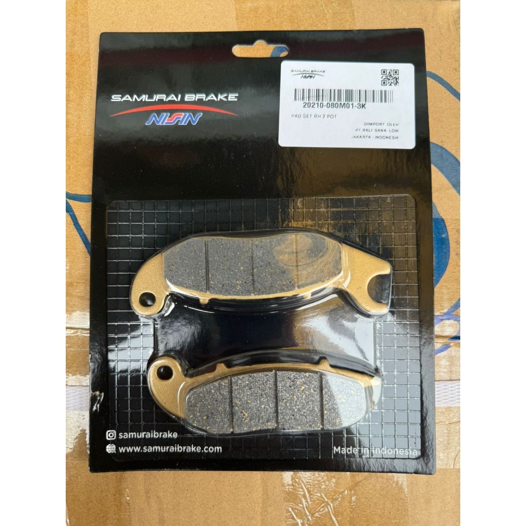 Jual Kampas Rem Samurai 2p Kanan Dan Kiri Kampas Rem Kaliper Samurai 2 Piston | Shopee Indonesia