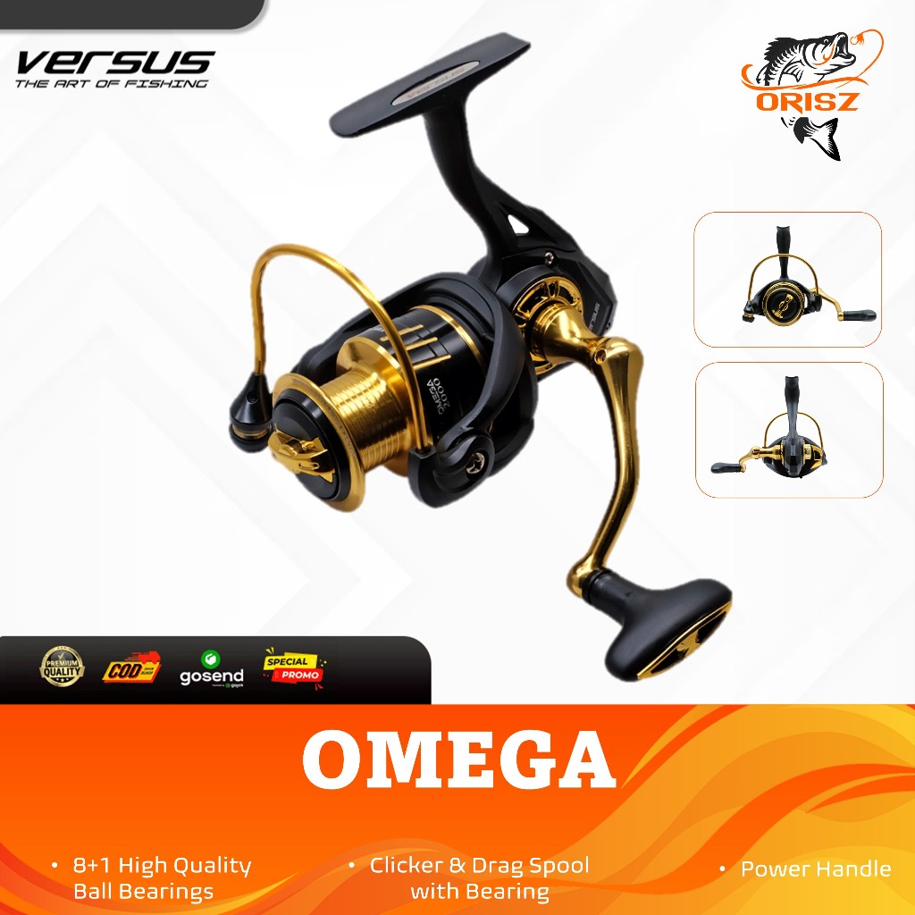 Jual Reel Pancing Versus Omega 8+1BB Power Handle Aluminium Spool ...