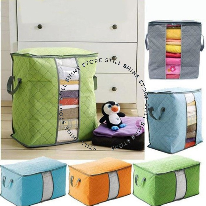 Jual Kotak Storage Boks Tempat Wadah Selimut Bed Caver Baju Pakaian ...