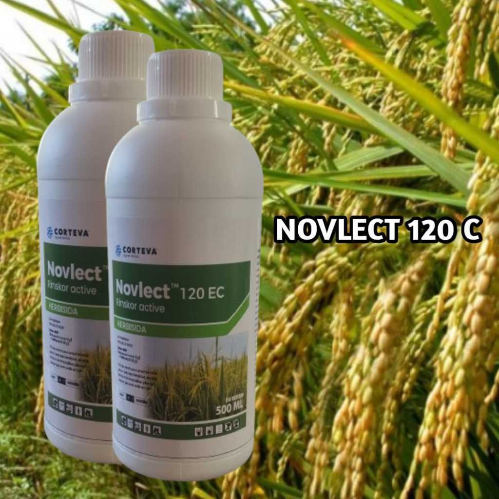 Jual HERBISIDA NOVLECT 120 EC 500 ML PENGENDALI GULMA PADI | Shopee ...