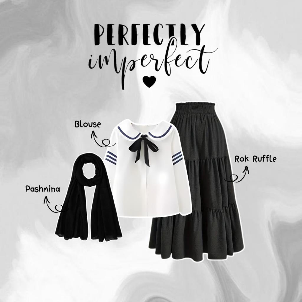 Jual 3 IN 1 One Set Hijab Korean Style Outfit Remaja Wanita Kekinian ...