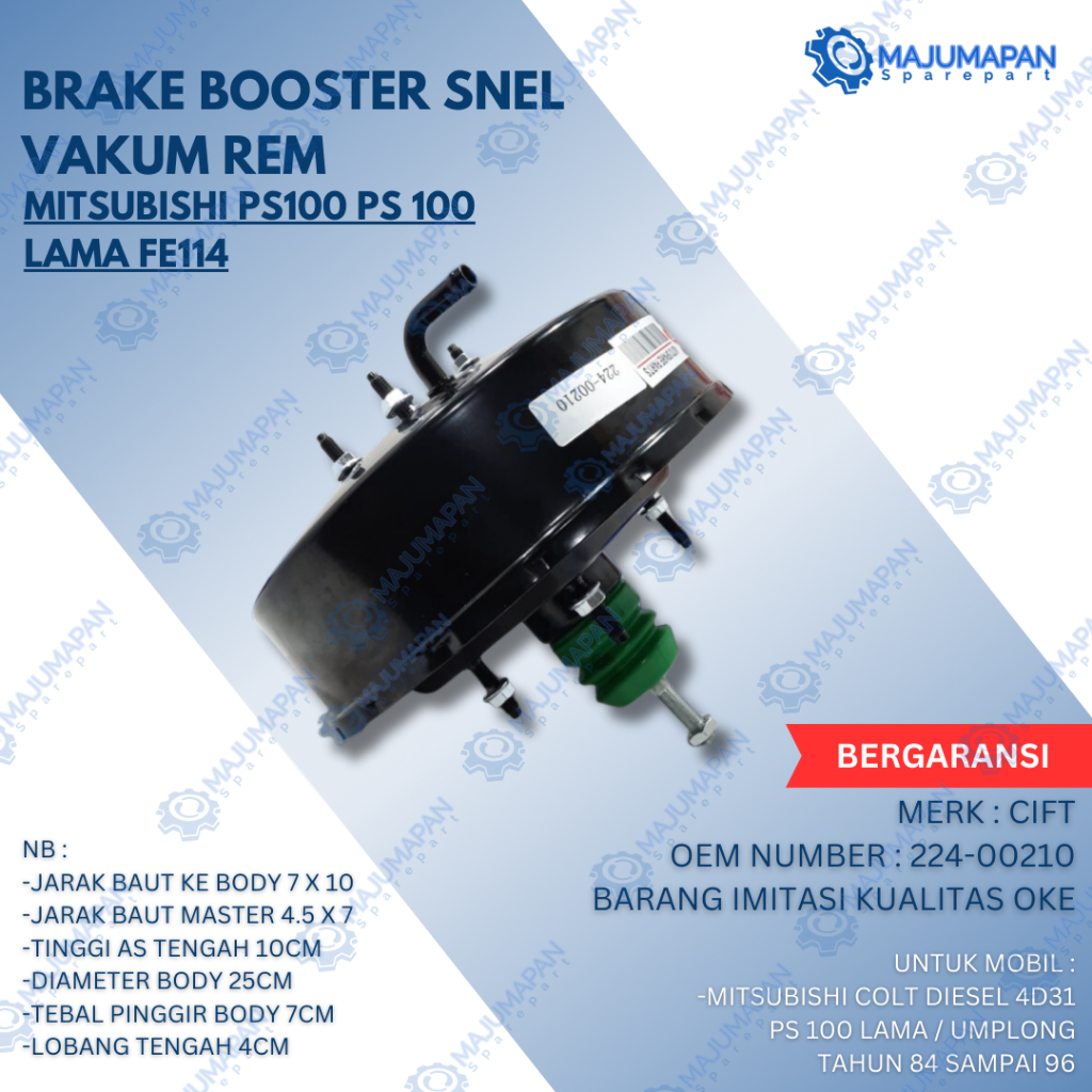 Jual (BERGARANSI) BRAKE BOOSTER REM PS100 PS 100 LAMA FE114 TAHUN 84 ...