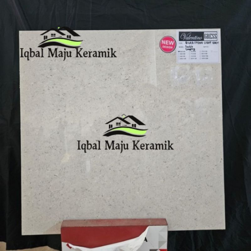 Jual Granite Lantai 60x60 Everstone Light Grey / Glazed Polish / Double Loading / Valentino ...