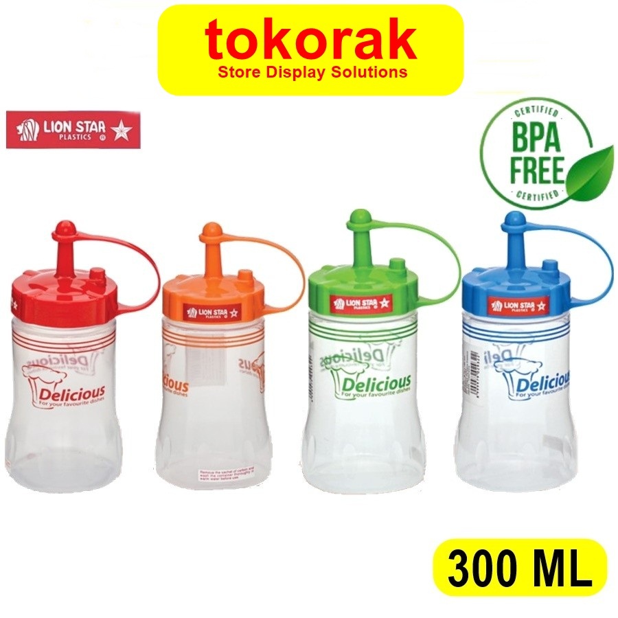 Jual BOTOL KECAP 300 ML PLASTIK BOTOL SAOS 300ML LION STAR BISTRO SAUCE ...
